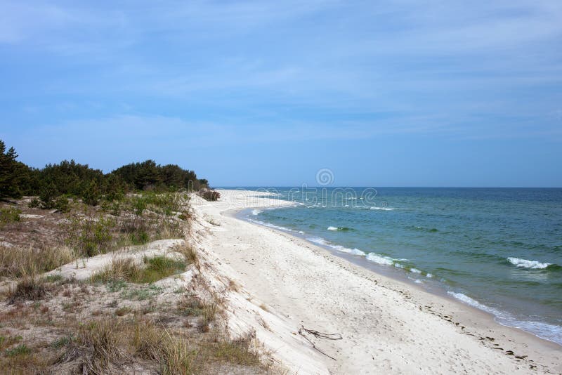 Strand auf Hel-Halbinsel stockbild. Bild von szenisch - 27009771