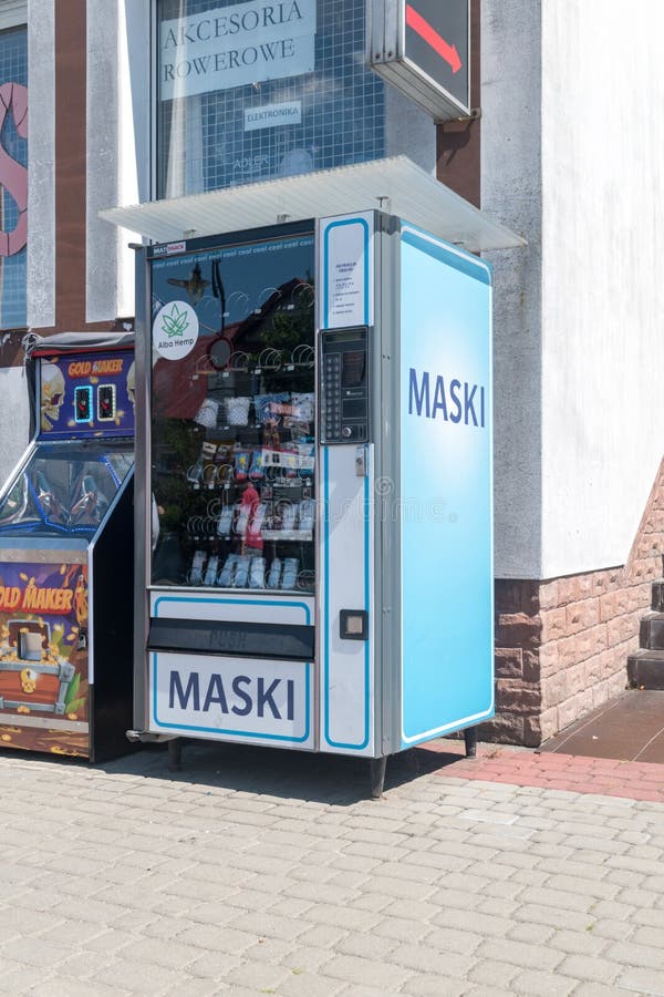 Vending Machine with Face Masks Editorial Stock Image - Image of ...