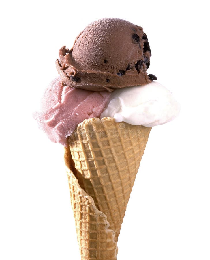 Helado foto de archivo. Imagen de macro, alimento, fresa - 12801986