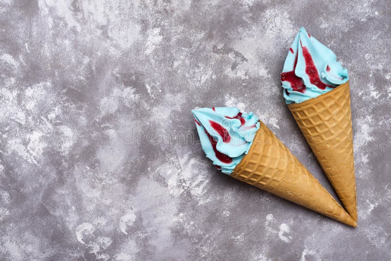 Helado azul foto de archivo. Imagen de cree, continente - 96110486