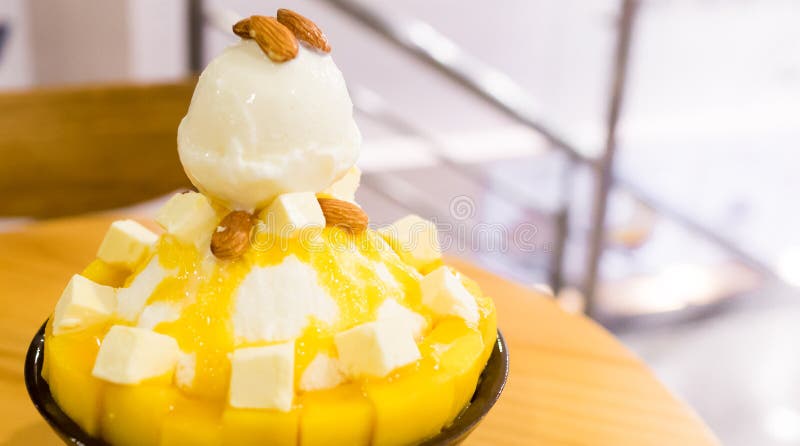 Bingsu coreano foto de archivo. Imagen de coreano, hielo - 95474370