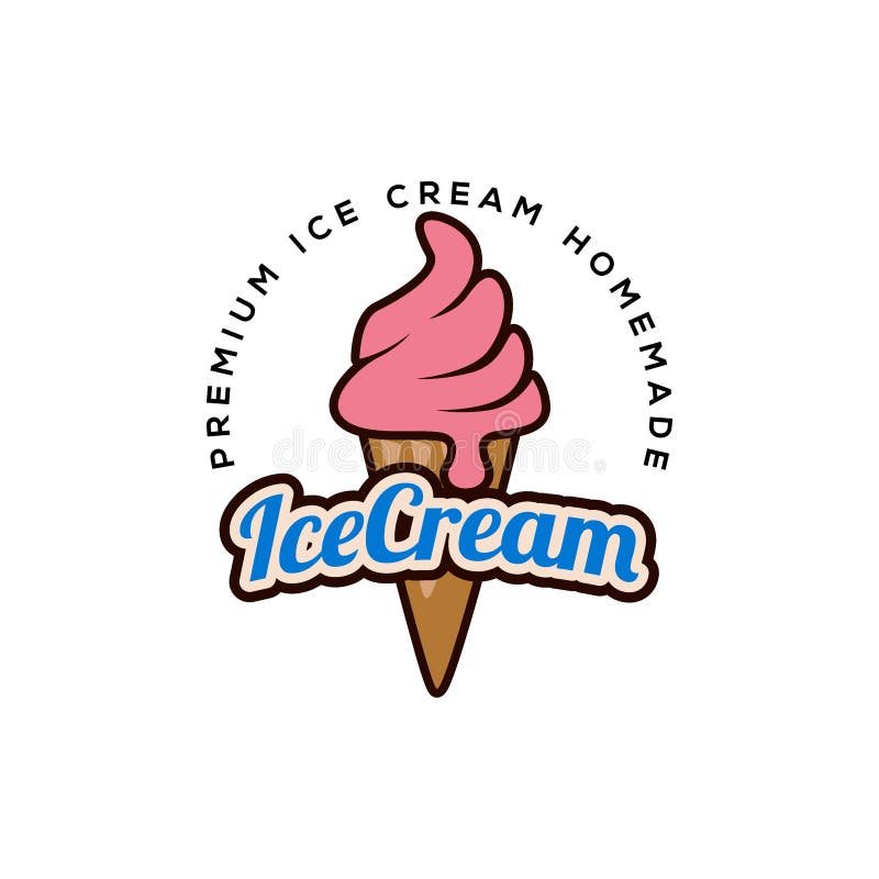Helado Creativo Logo Vector Art Logo Stock de ilustración - Ilustración ...