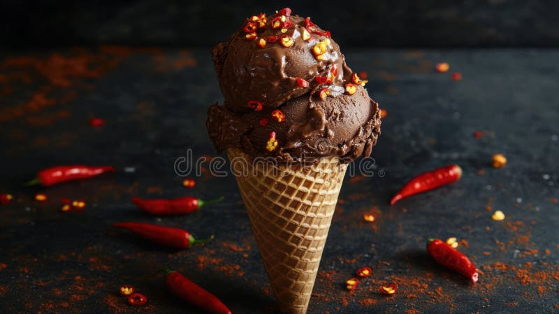 Helado de chile picante. imagen de archivo. Imagen de generado - 342088939