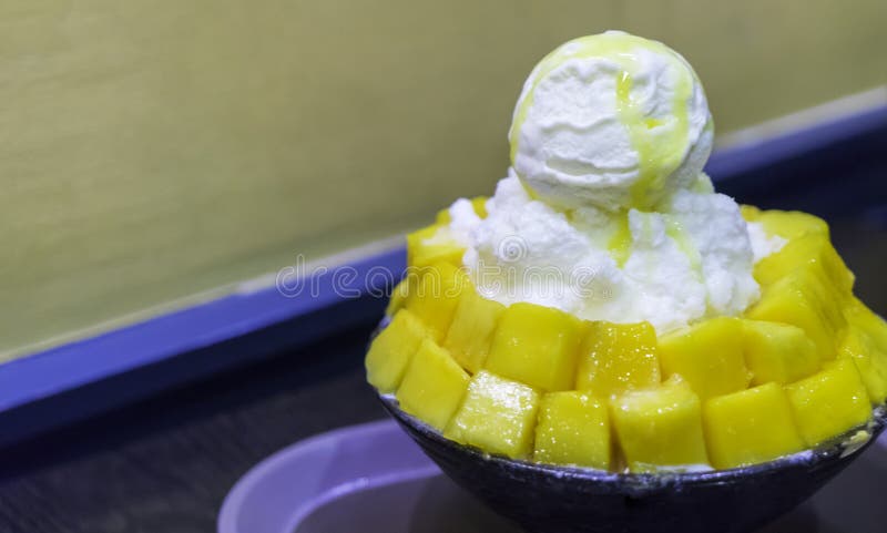 Bingsu coreano foto de archivo. Imagen de coreano, hielo - 95474370