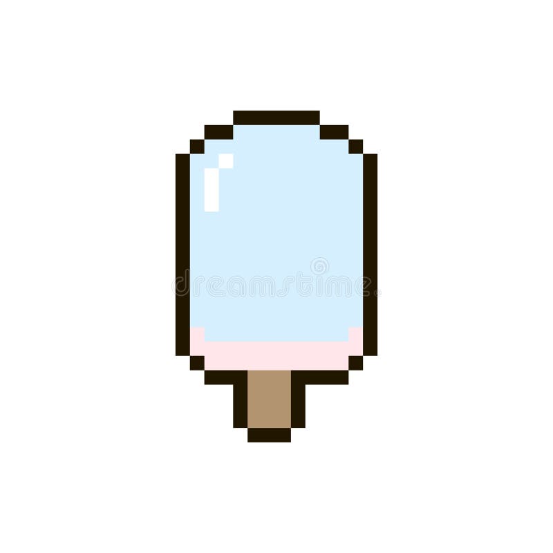 Frontera Del Helado Del Pixel Ilustración del Vector - Ilustración de ...