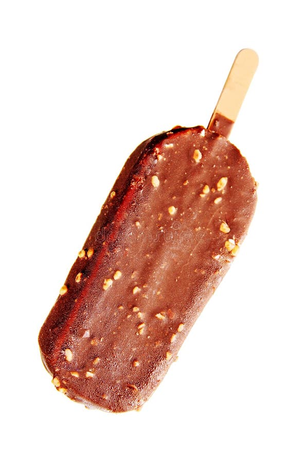 Helado Esquimal Con Las Nueces. Foto de archivo - Imagen de madera ...