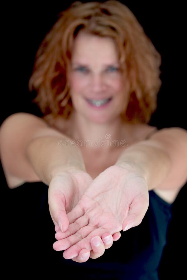 Held out hands stock photo. Image of taking, hold, reach - 1218306