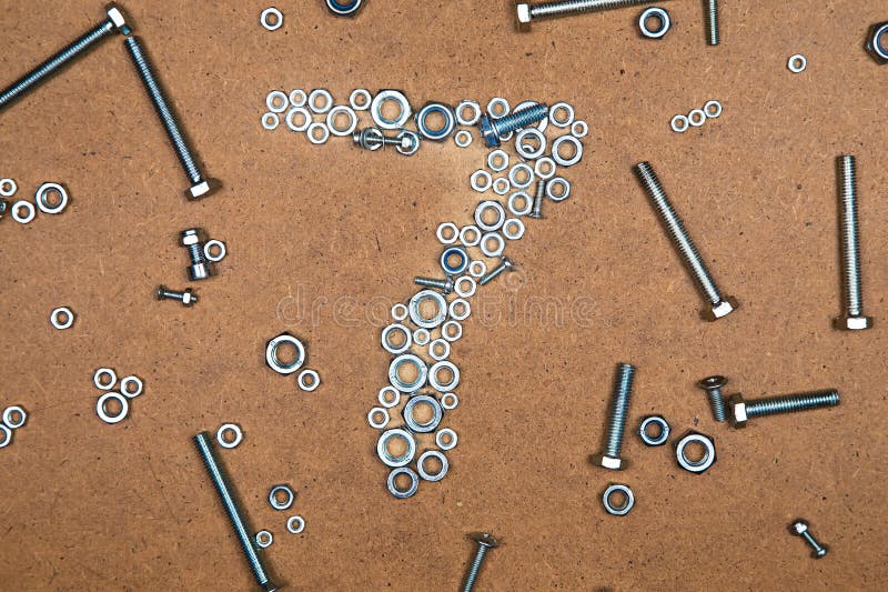 Nummer Zeven Van Aantallen Wordt Gemaakt Die Van Tijdschriften Op ...