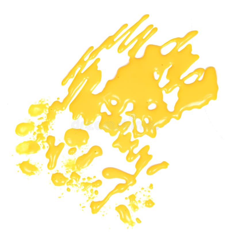 Gele gemorste verf stock illustratie. Illustratie bestaande uit ...