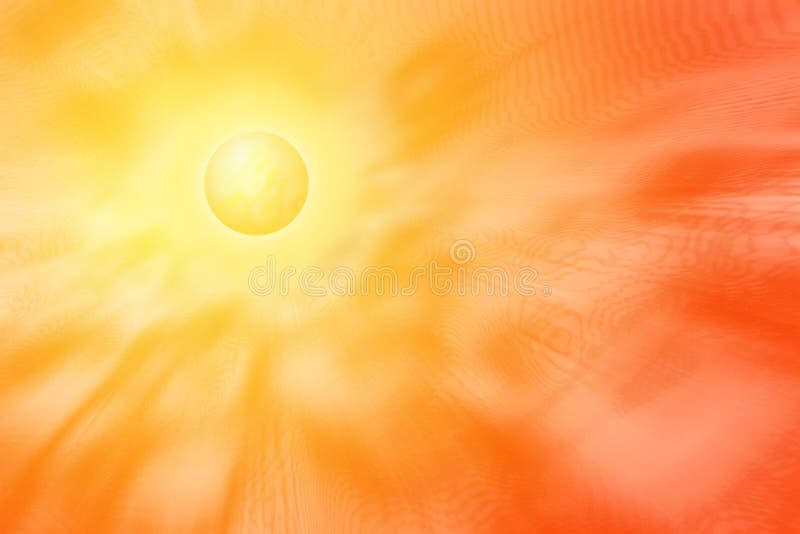 Heldere Gele Zon Met Hoge Energiecorona Stock Illustratie ...