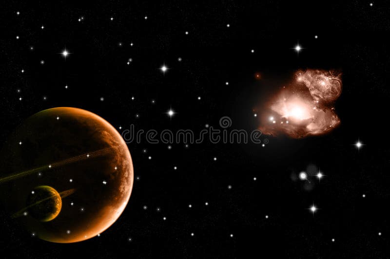 Heldere Ster in ruimte stock illustratie. Illustration of avond - 17032942