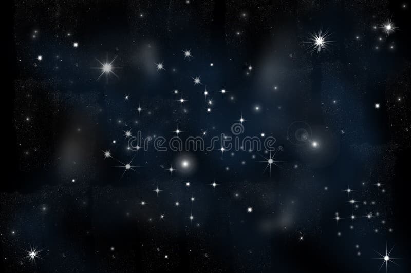 Heldere Ster in ruimte stock illustratie. Illustration of avond - 17032942