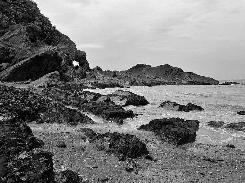 Hele Bay, Ilfracombe, Devon, UK Stock Image - Image of photograph, rock ...