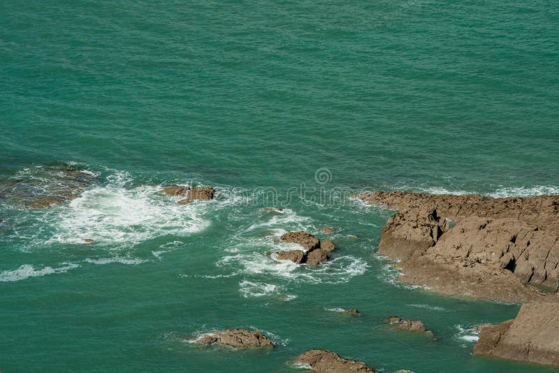 Hele Bay Village. North Coast in the County of Devon Stock Image ...