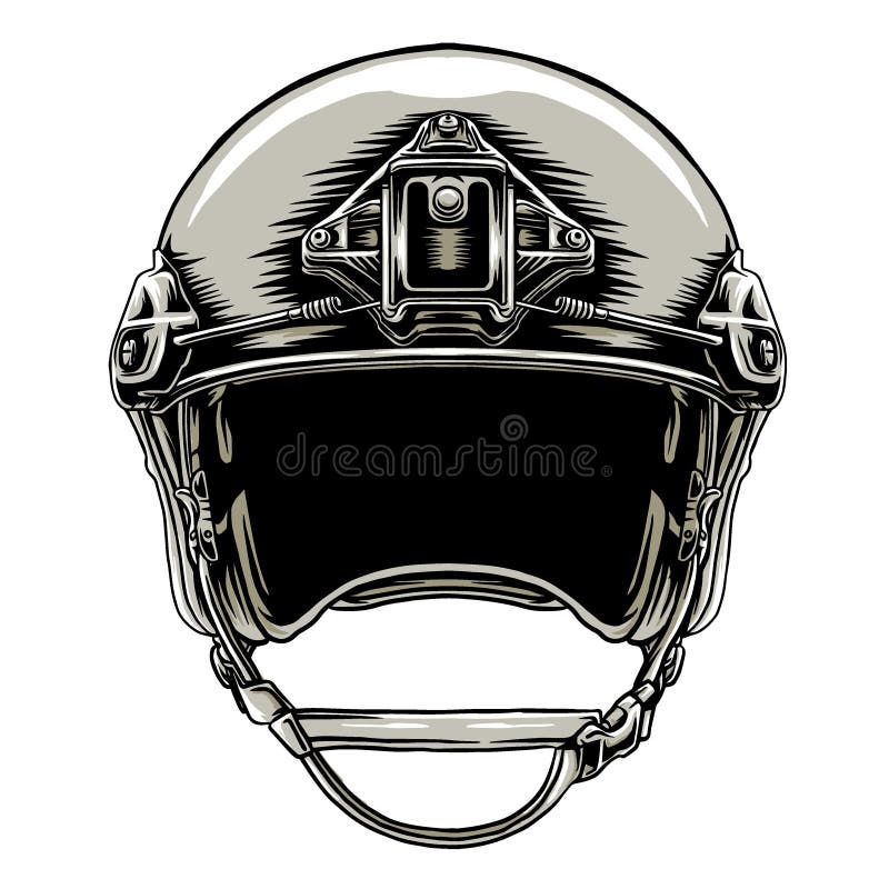 Design Vector Helmet Tactical Military Stock Vector - Illustration of ...