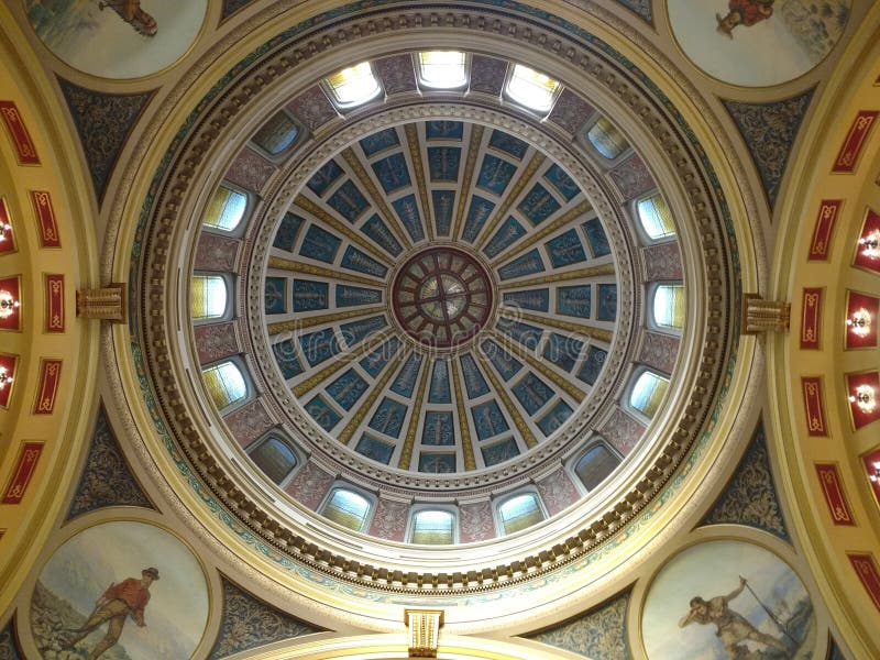 Helena Capital Dome stock image. Image of montana, building - 84715671