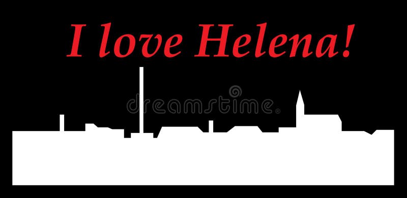 Helena Montana. City Skyline. Silhouette City. Design Vector. Famous ...