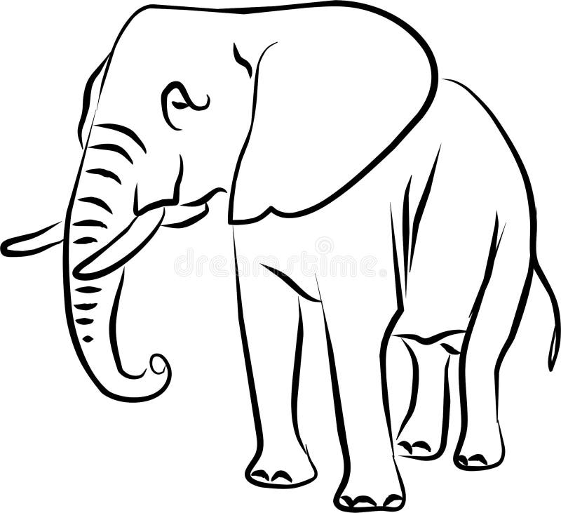 Elephant Drawing Stock Illustrations, Vecteurs, & Clipart – (35,935 ...