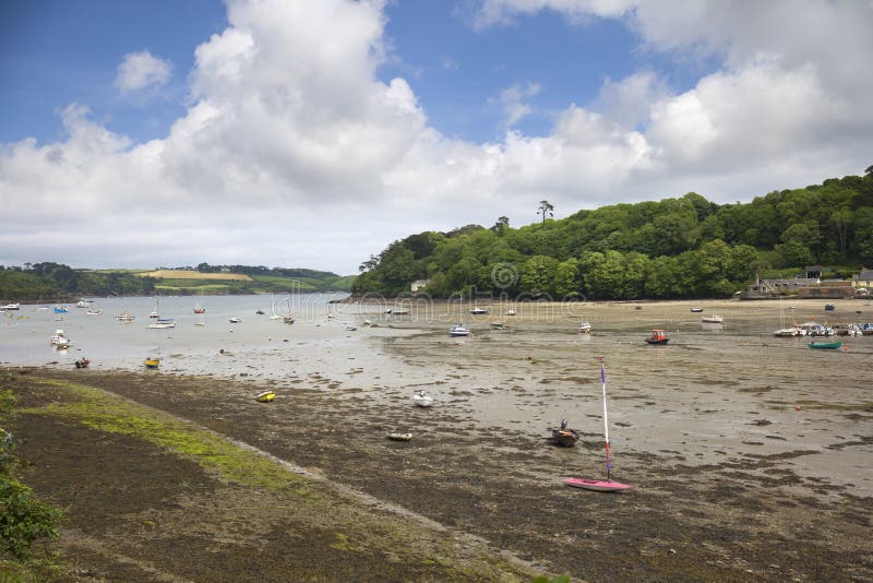 Helford Estuary in Cornwall, England Stock Photo - Image of river ...