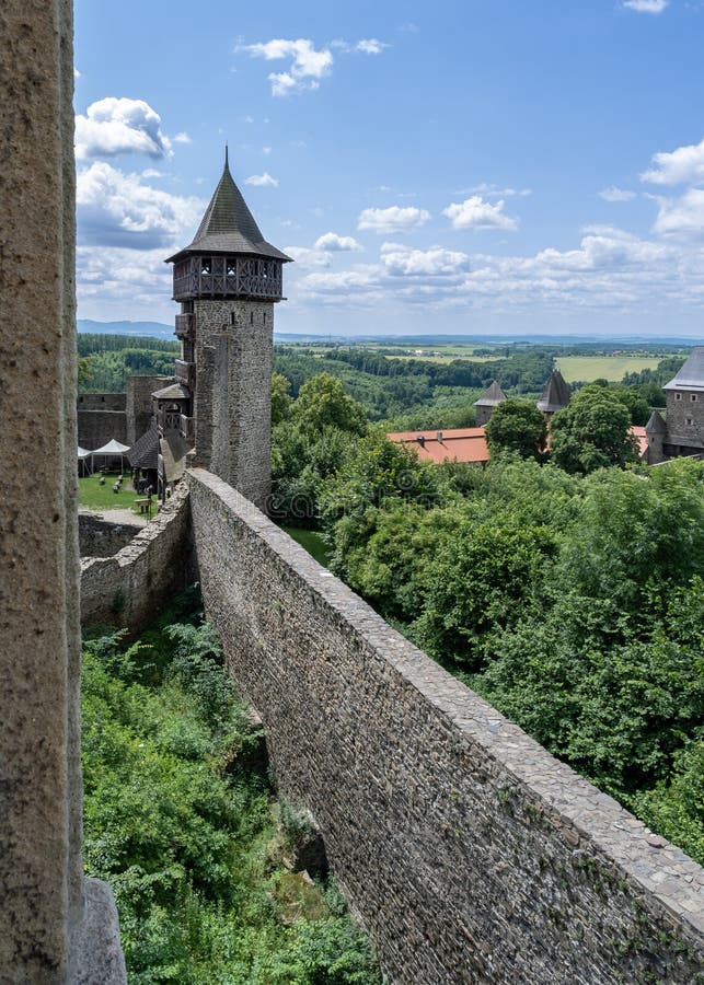Helfstyn Castle with Its Tower and Stone Walls Editorial Stock Image ...