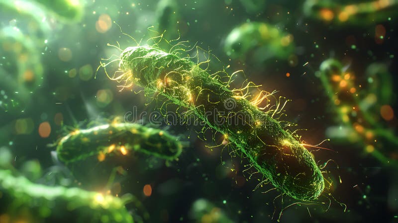 Helicobacter Pylori Bacterium, 3D Illustration Stock Illustration ...