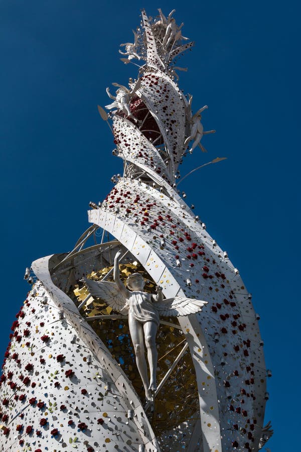 Helicoidal Santa Rosa Tower & X28;or Machine& X29; Stock Photo - Image ...