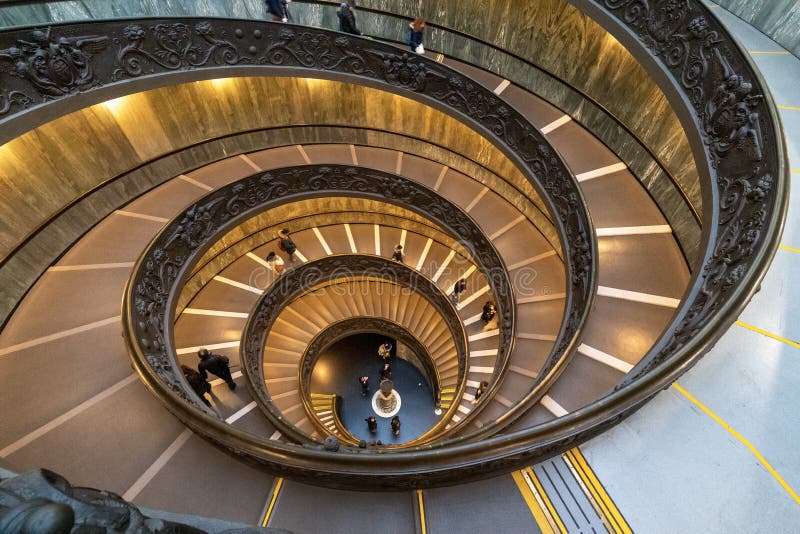 The Helicoidal Staircases in Vatican City Editorial Stock Image - Image ...