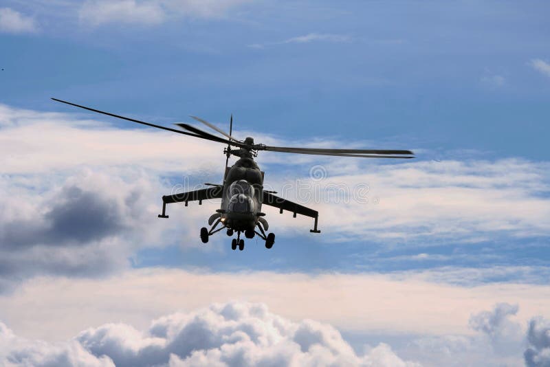 Helicopter in action, war stock photo. Image of cyclic - 4151218