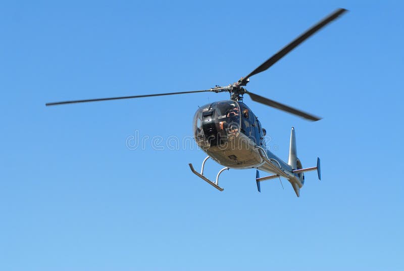 Rear View of Helicopter Taking Stock Photo - Image of clear, effect ...
