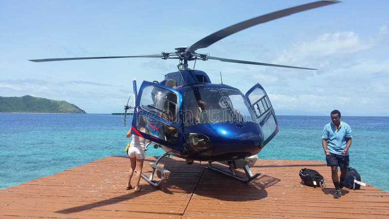 A Flying Helicopter in a Beautiful Garden of a Luxury Hotel in Italy ...