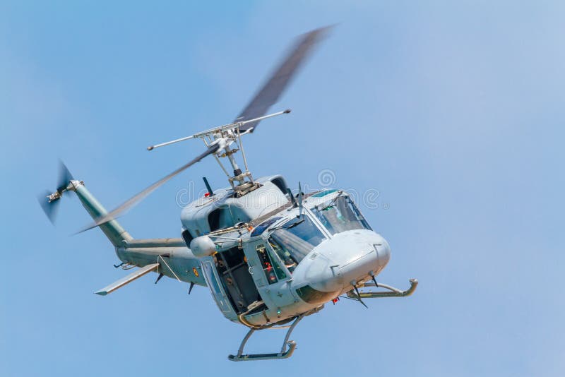 Helicopter Augusta Bell 212 Editorial Stock Photo - Image of forces ...