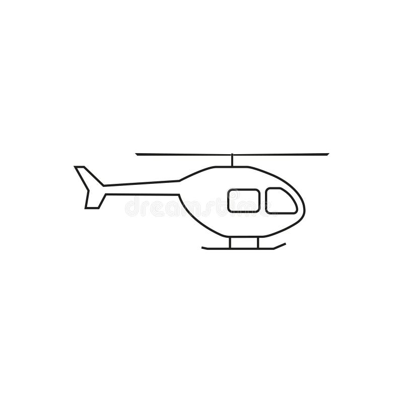 Helicopter, Chopper Icon. Vector Illustration, Flat Design Stock ...