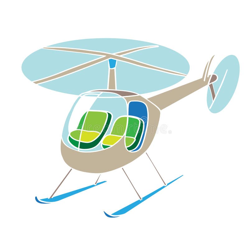 Helicopter stock vector. Illustration of helicopter, green - 49875214