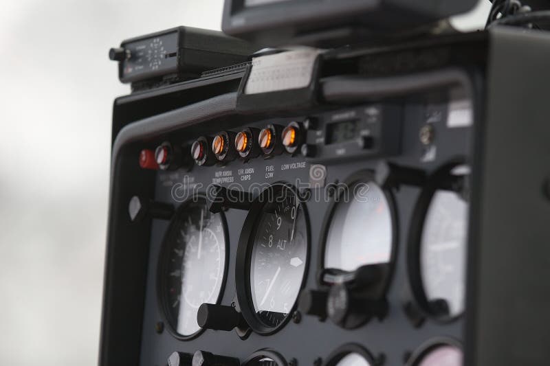 Helicopter cockpit stock image. Image of flying, closeup - 12593669