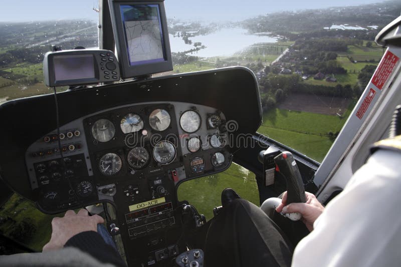 Helicopter Cockpit - Puma SA-330 Stock Image - Image of heavy, puma ...