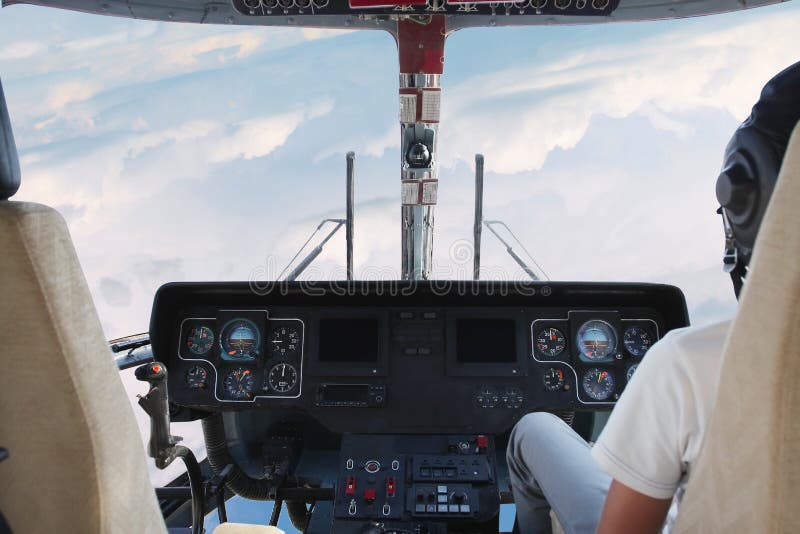 Pilot in cockpit. stock photo. Image of cabin, expertise - 45826432