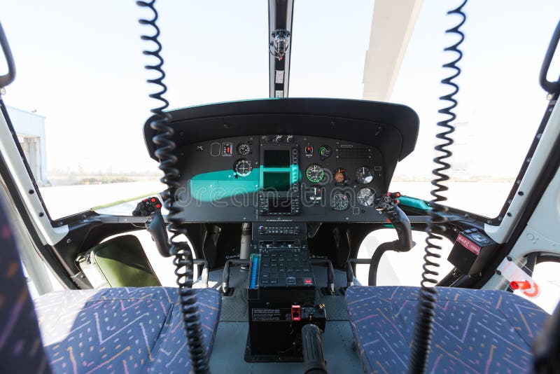 Helicopter cockpit stock photo. Image of gage, navigation - 28694526