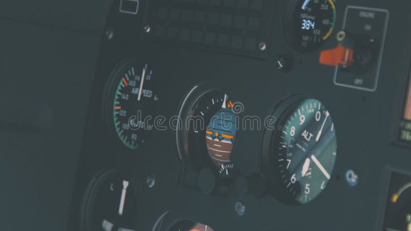 Helicopter Cockpit, High-tech Dashboard, Pilots Operating Plane Stock ...