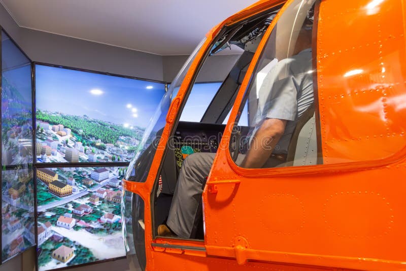 Helicopter Cockpit, Simulator Trainer for Training Young Pilots ...