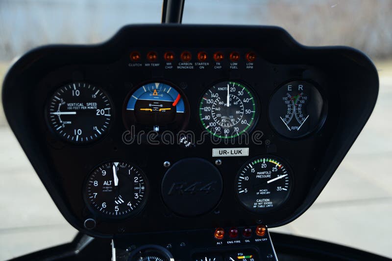 Helicopter control panel editorial photography. Image of travel - 142942152