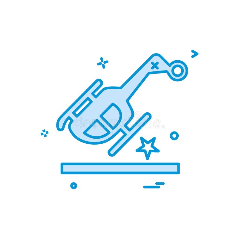 Helicopter Crash on the Ground. Burning Technology Stock Vector ...