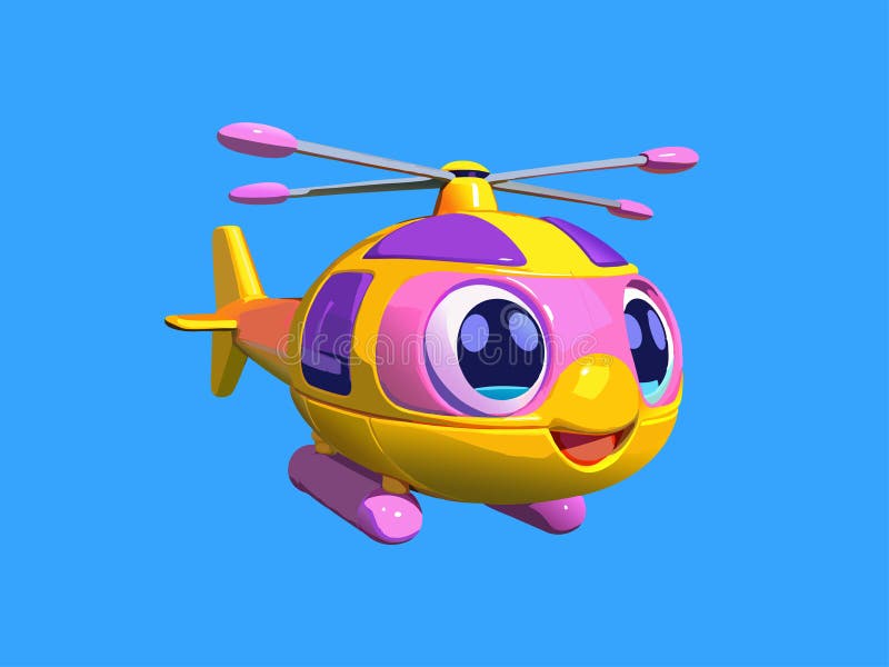 Helicopter 3D Illustration, Helicopter Vector, Helicopter Icon Vector ...