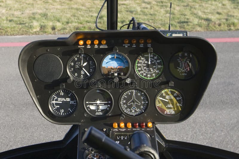 Helicopter dashboard stock image. Image of avionics, airport - 8500335