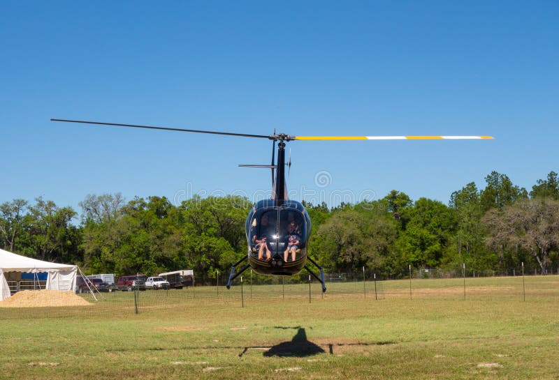 A Helicopter Doing Flight-seeing Tours at a County Fair in Florida ...