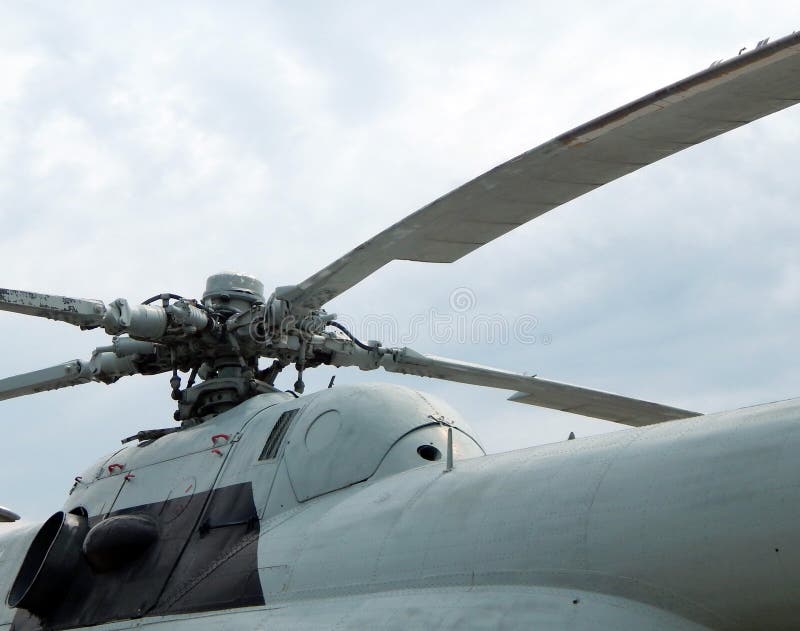 Helicopter Engine Propellers Air Stock Image - Image of rotor, pilot ...