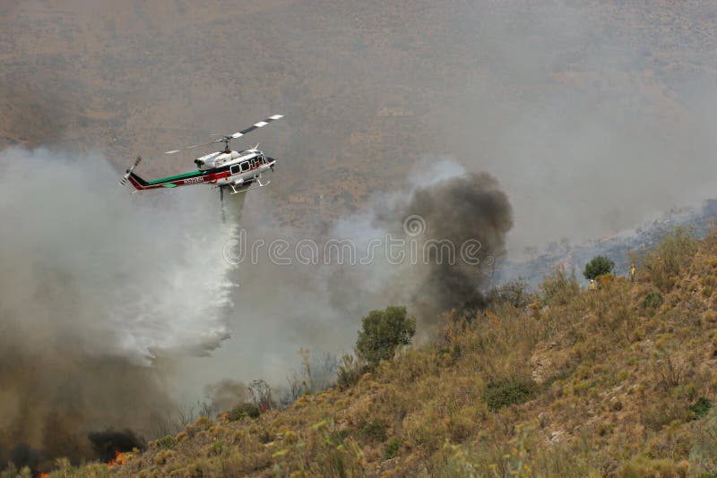 Helicopter editorial stock image. Image of burn, flame - 173749954