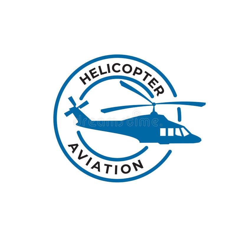 Helicopter Flight School Academy Logo Design Stock Vector ...