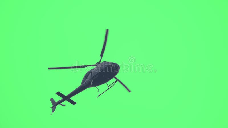 Realistic Helicopter Flying Animation. Side View Stock Video - Video of ...