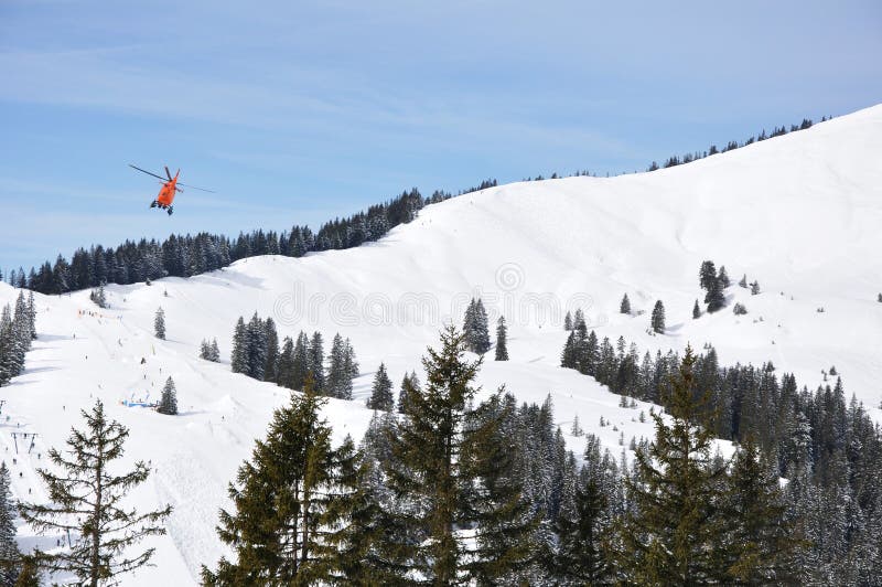 Helicopter flying stock image. Image of cloud, view, outdoor - 69149817