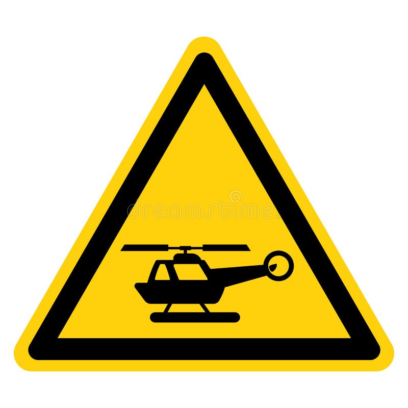 Helicopter Helipad Area Symbol Sign, Vector Illustration, Isolate on ...